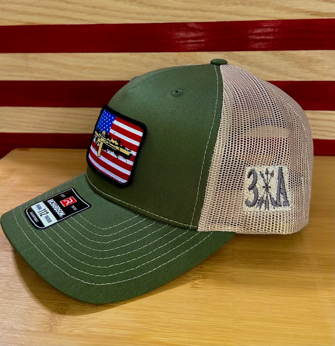 3A American Banger Flat Bill Trucker – 3Arrow Apparel